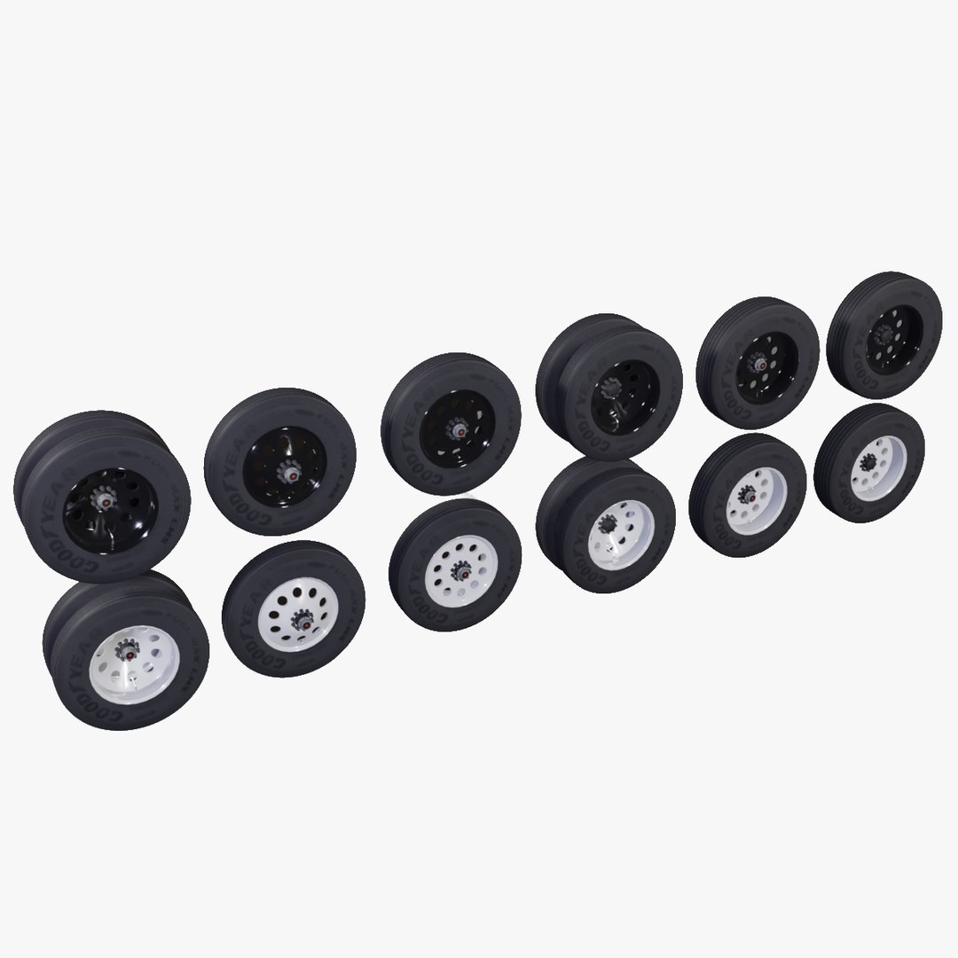 Semi Truck Wheels New Style Model - TurboSquid 1793223