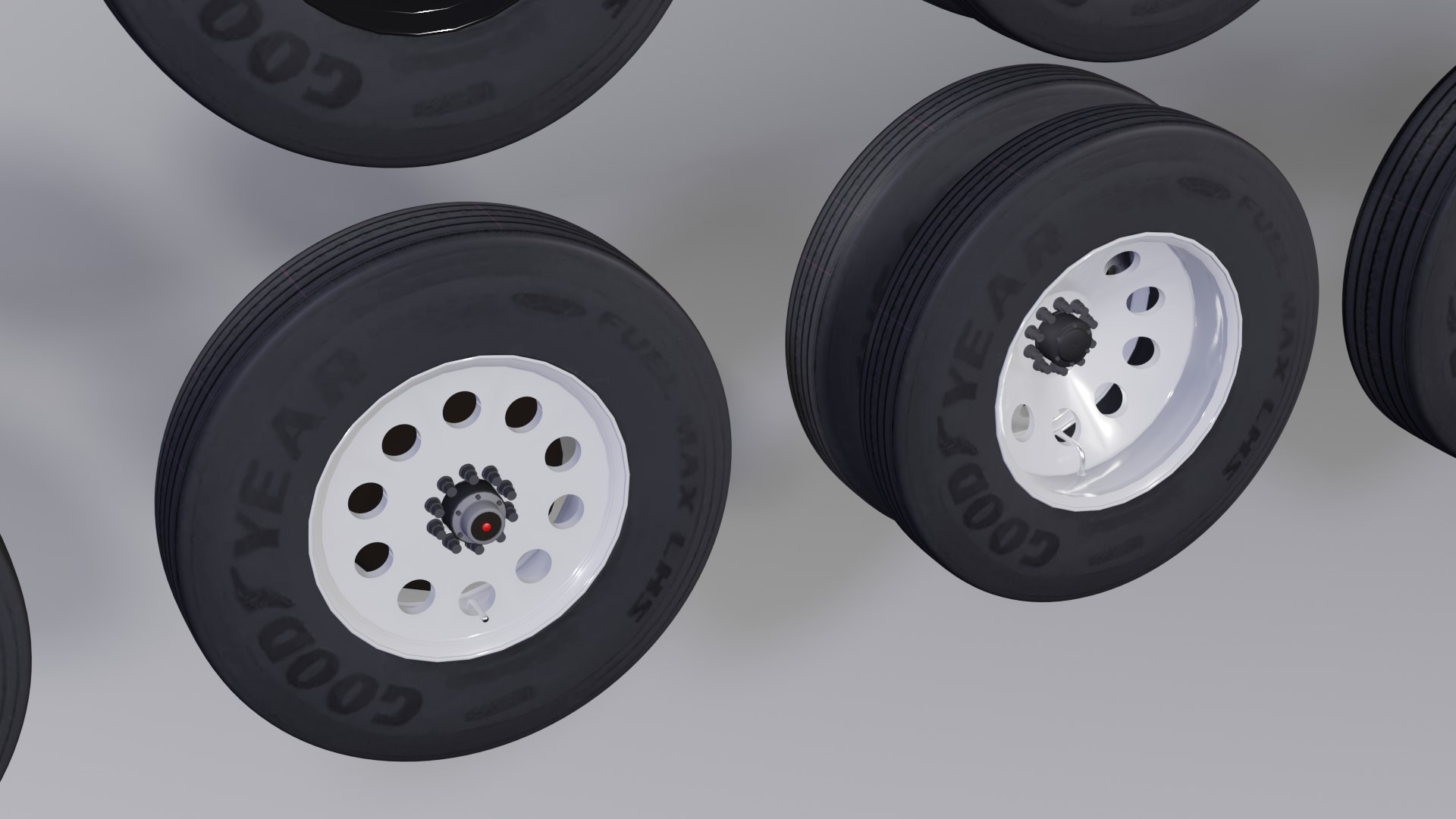 Semi Truck Wheels New Style Model - TurboSquid 1793223