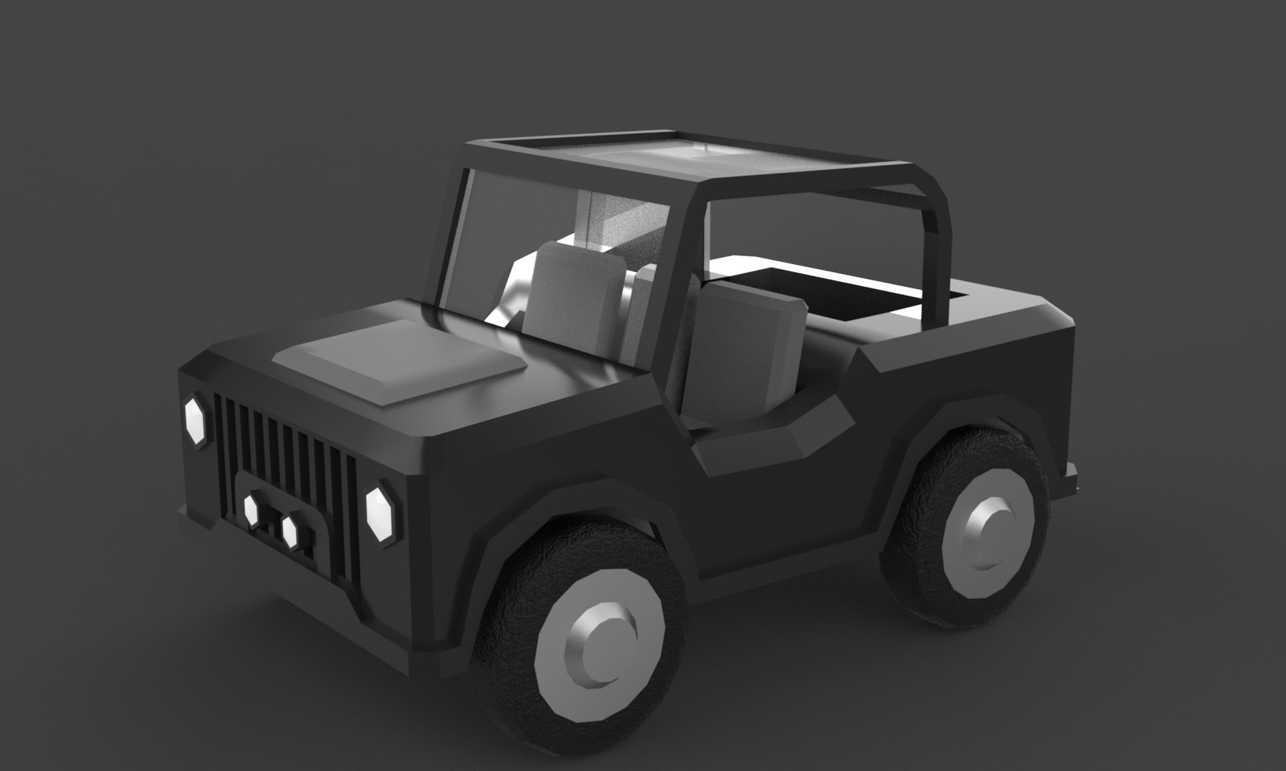 3D Jeep Car Low-poly 3D Model Model - TurboSquid 2341741