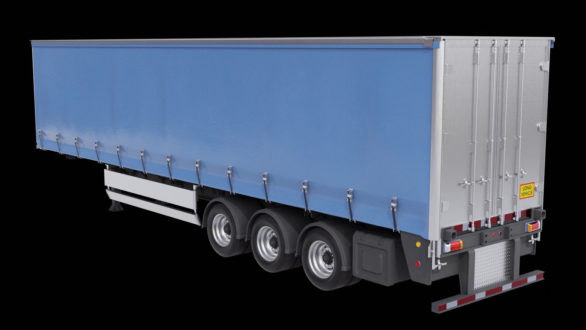 3D Curtainsider Semi Trailer All PBR Unity UE Textures - TurboSquid 2366316