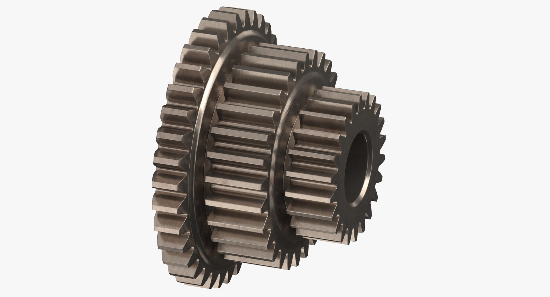 Compound Spur Gears 3D Model - TurboSquid 1482338