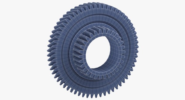 Compound spur gears 3D model - TurboSquid 1482338