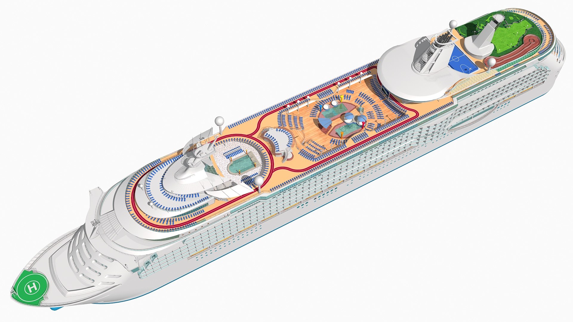 3D Mariner Of The Seas Cruise Cutaway - TurboSquid 1834448
