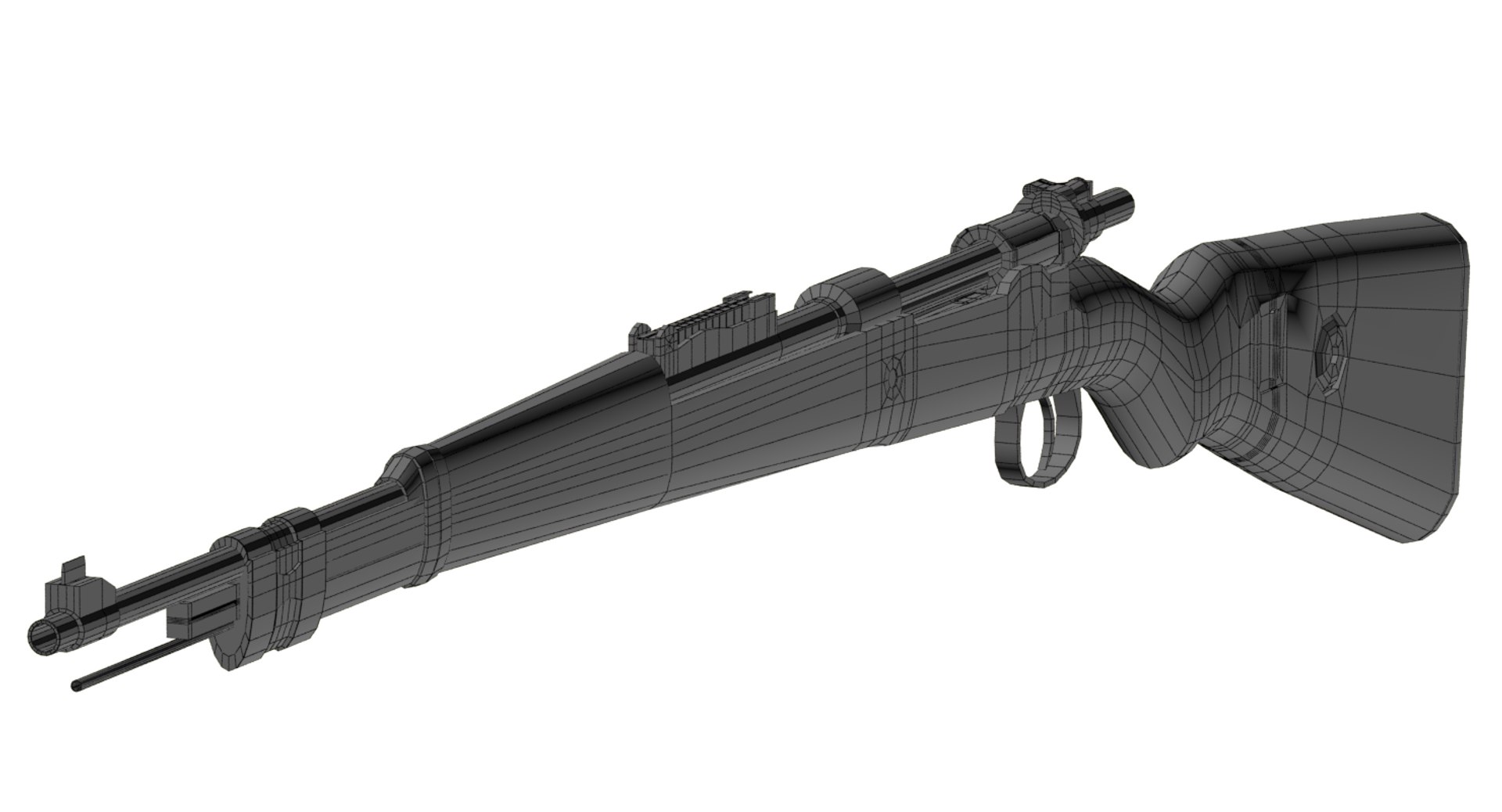 Karabiner 98k Rifle 3d Model