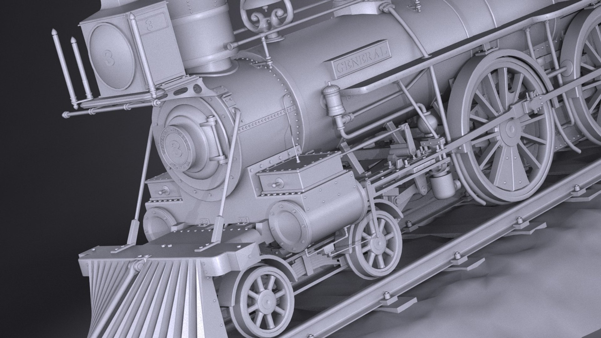 General 4-4-0 Steam 3ds