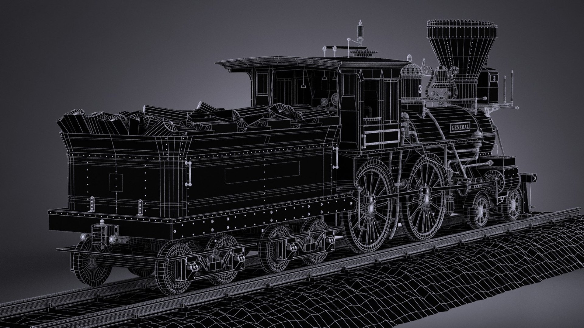 General 4-4-0 Steam 3ds
