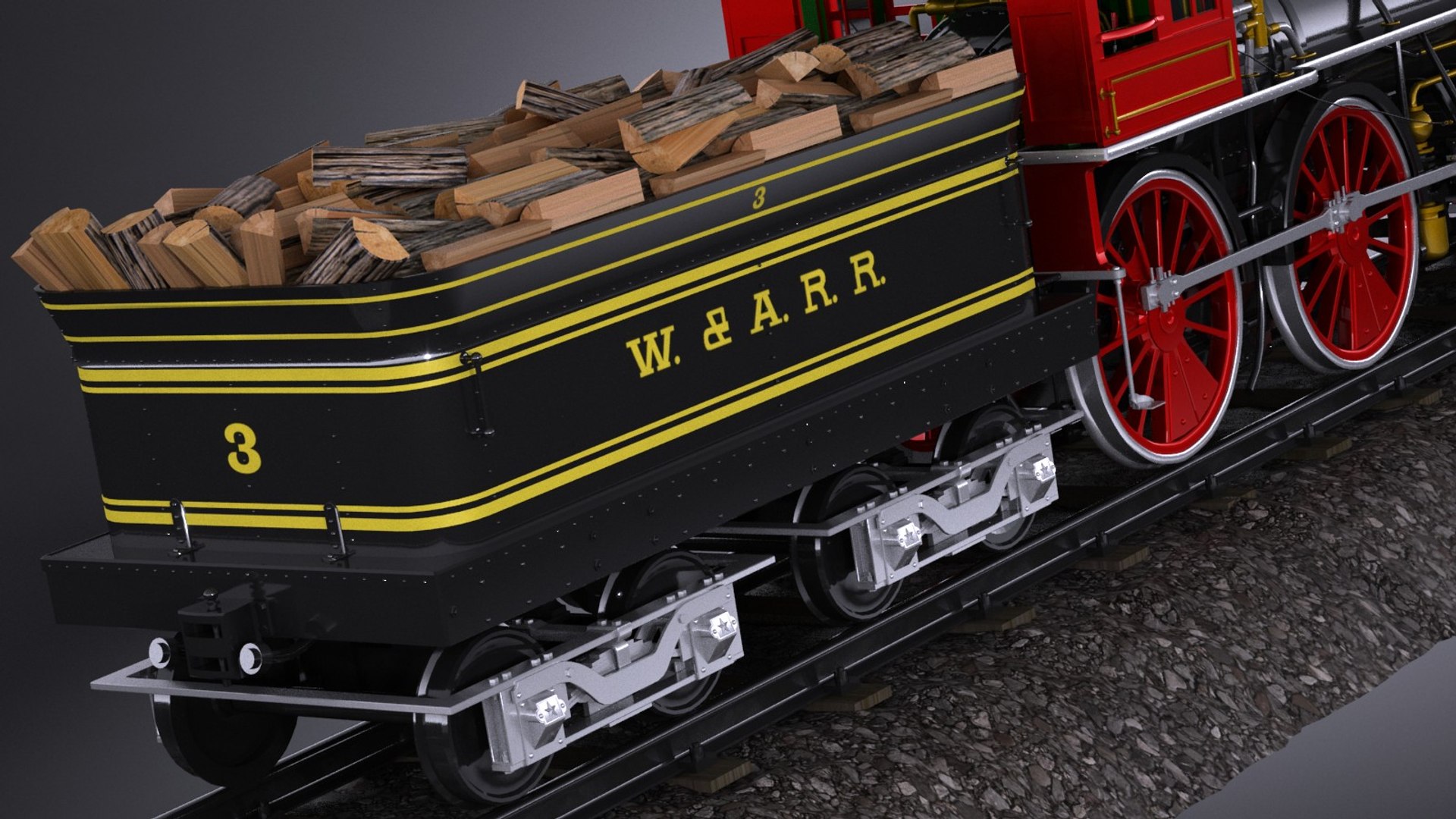 General 4-4-0 Steam 3ds