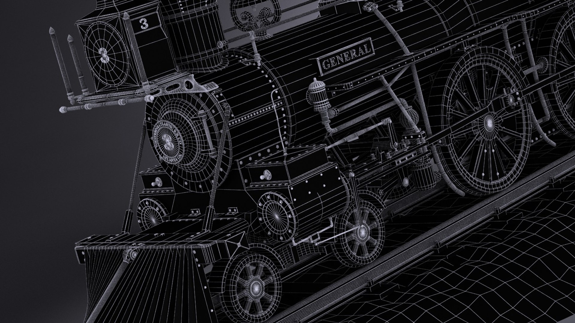 General 4-4-0 Steam 3ds