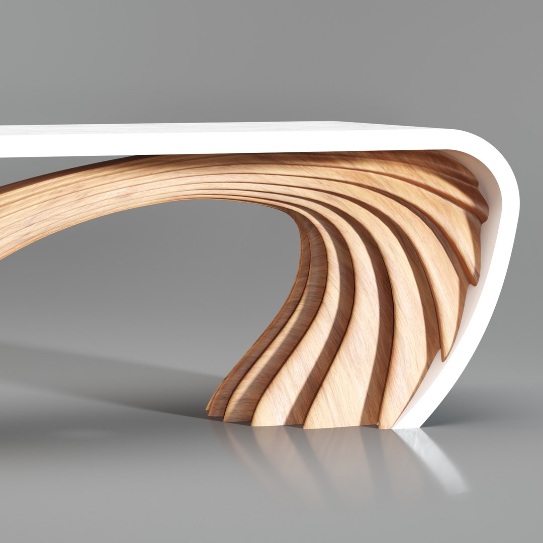 Parametric Wood Table Model - TurboSquid 2300403