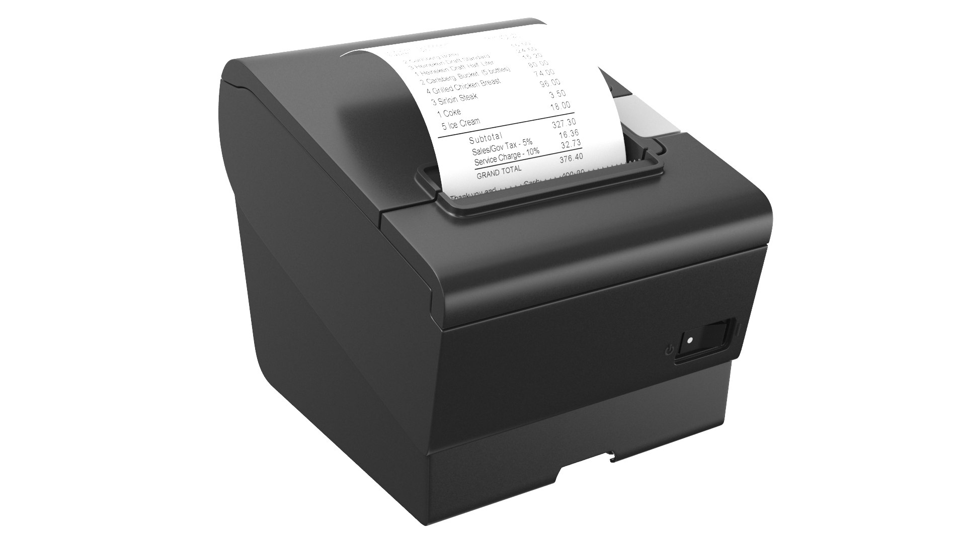 3D Receipt Cash Register - TurboSquid 1928764