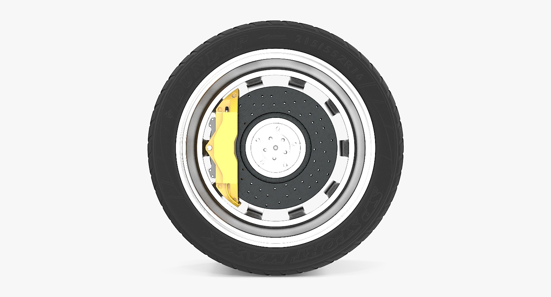 3d Reef Si Disk Car Wheel Model