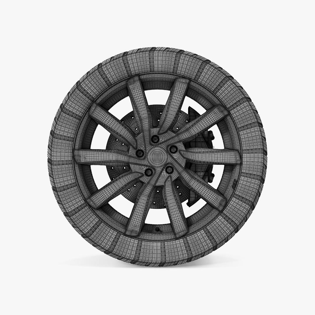 3d Reef Si Disk Car Wheel Model