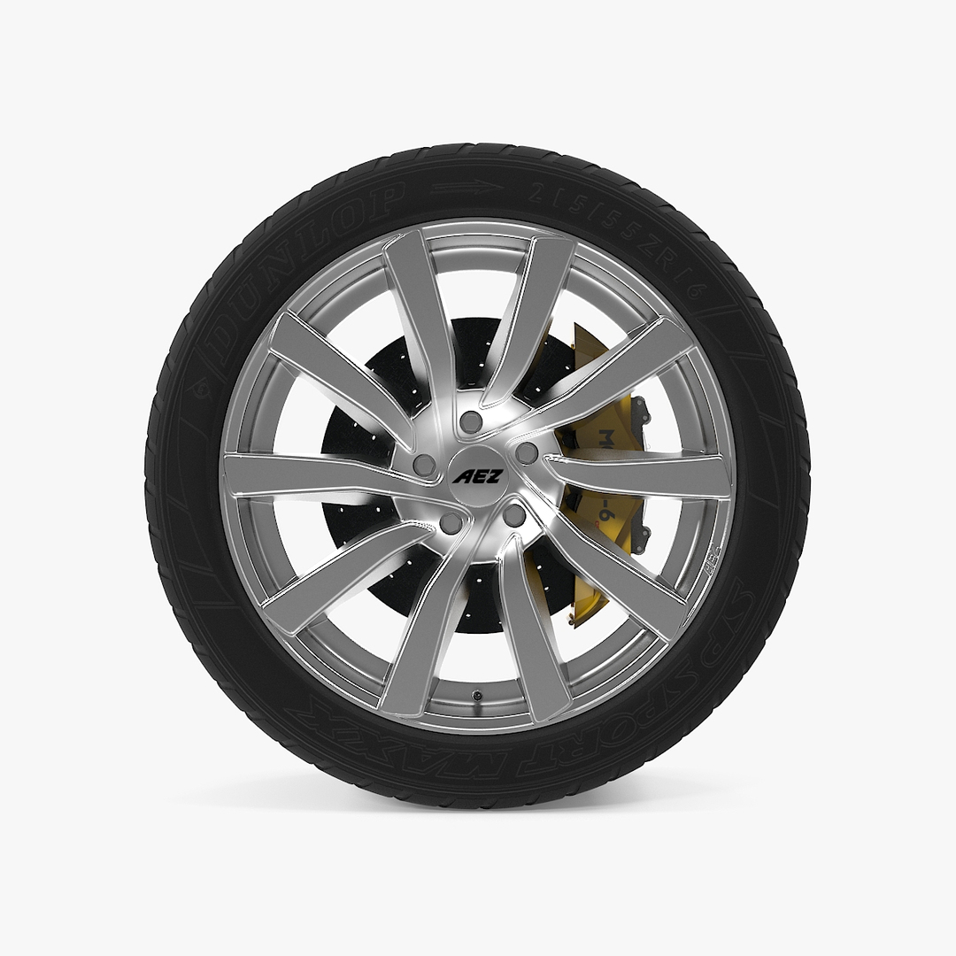 3d Reef Si Disk Car Wheel Model