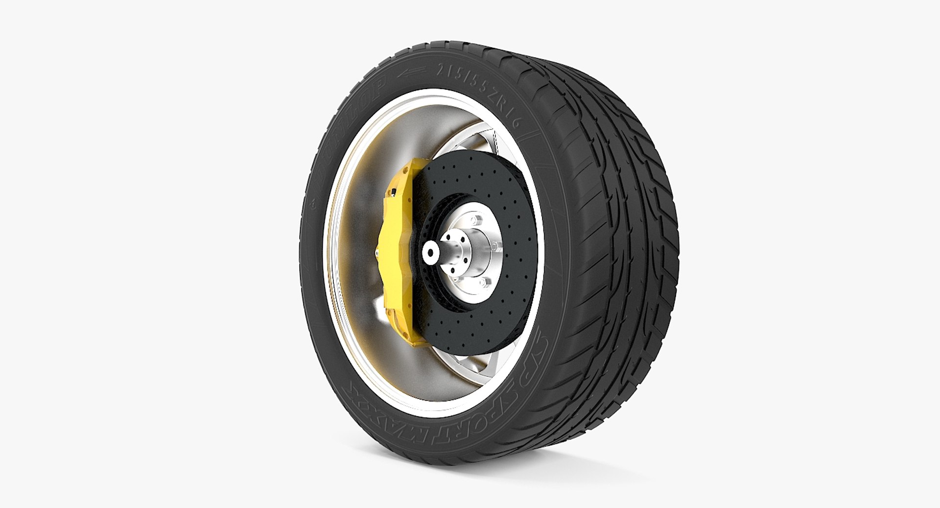 3d Reef Si Disk Car Wheel Model