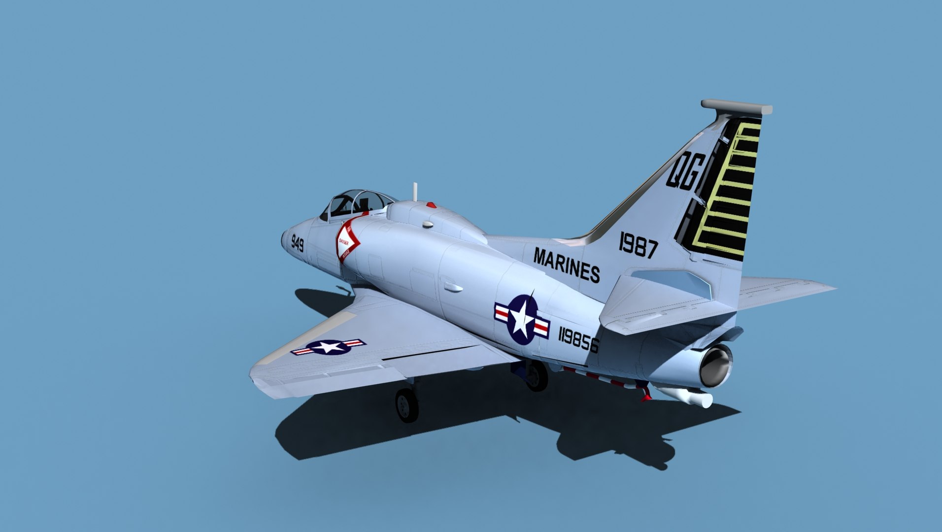 Douglas TA-4M Skyhawk V06 USMC 3D Model - TurboSquid 1918802