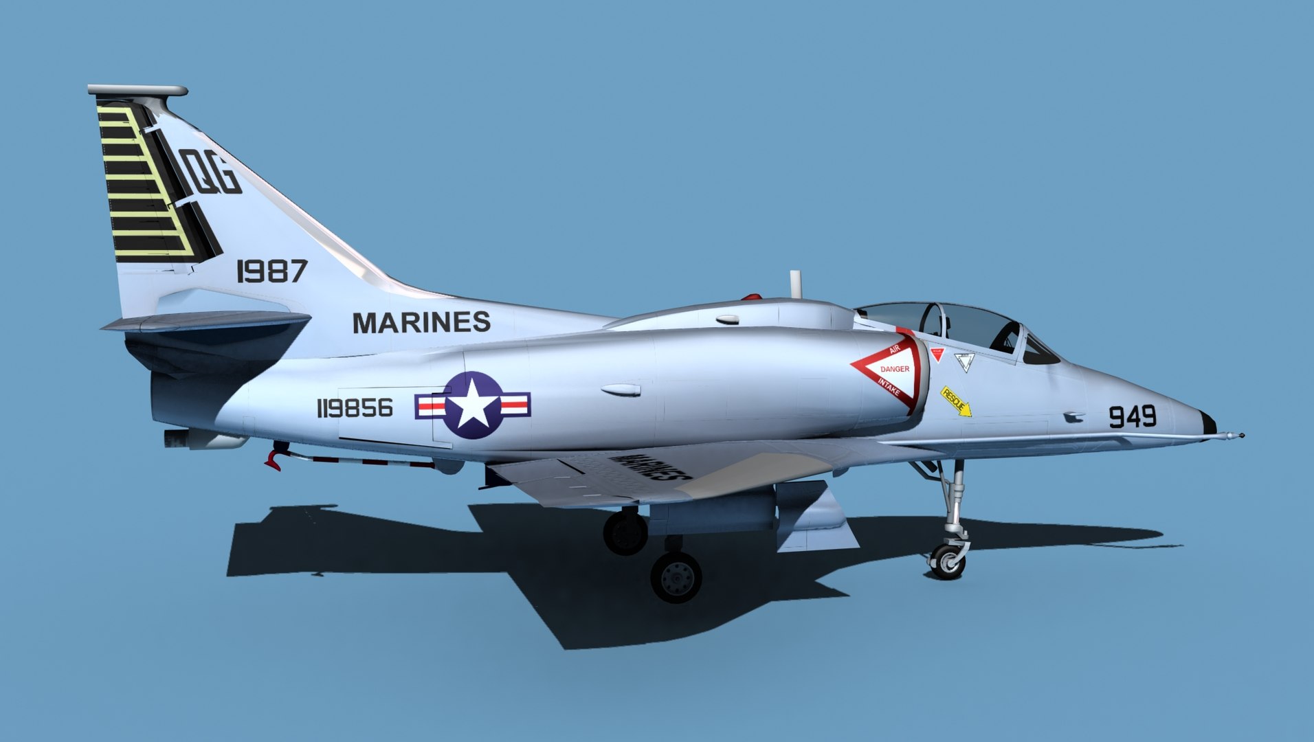 Douglas TA-4M Skyhawk V06 USMC 3D Model - TurboSquid 1918802