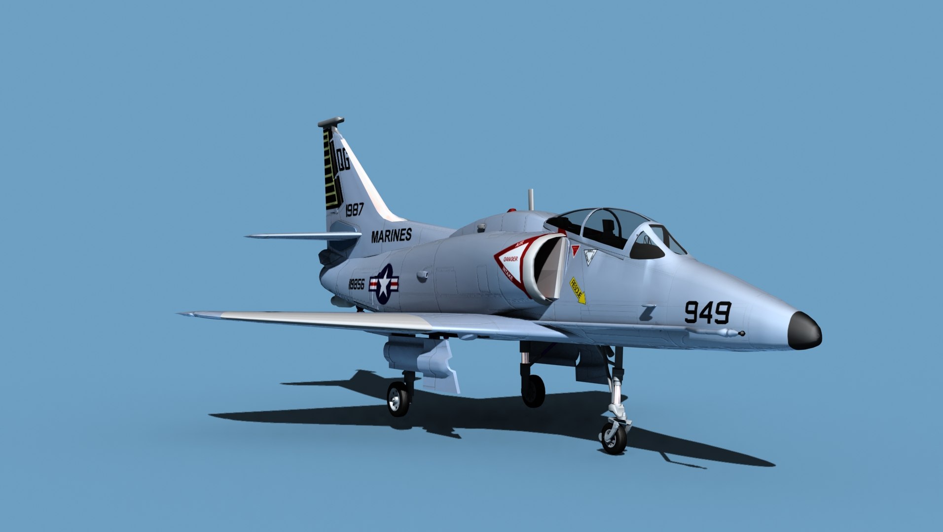 Douglas TA-4M Skyhawk V06 USMC 3D Model - TurboSquid 1918802