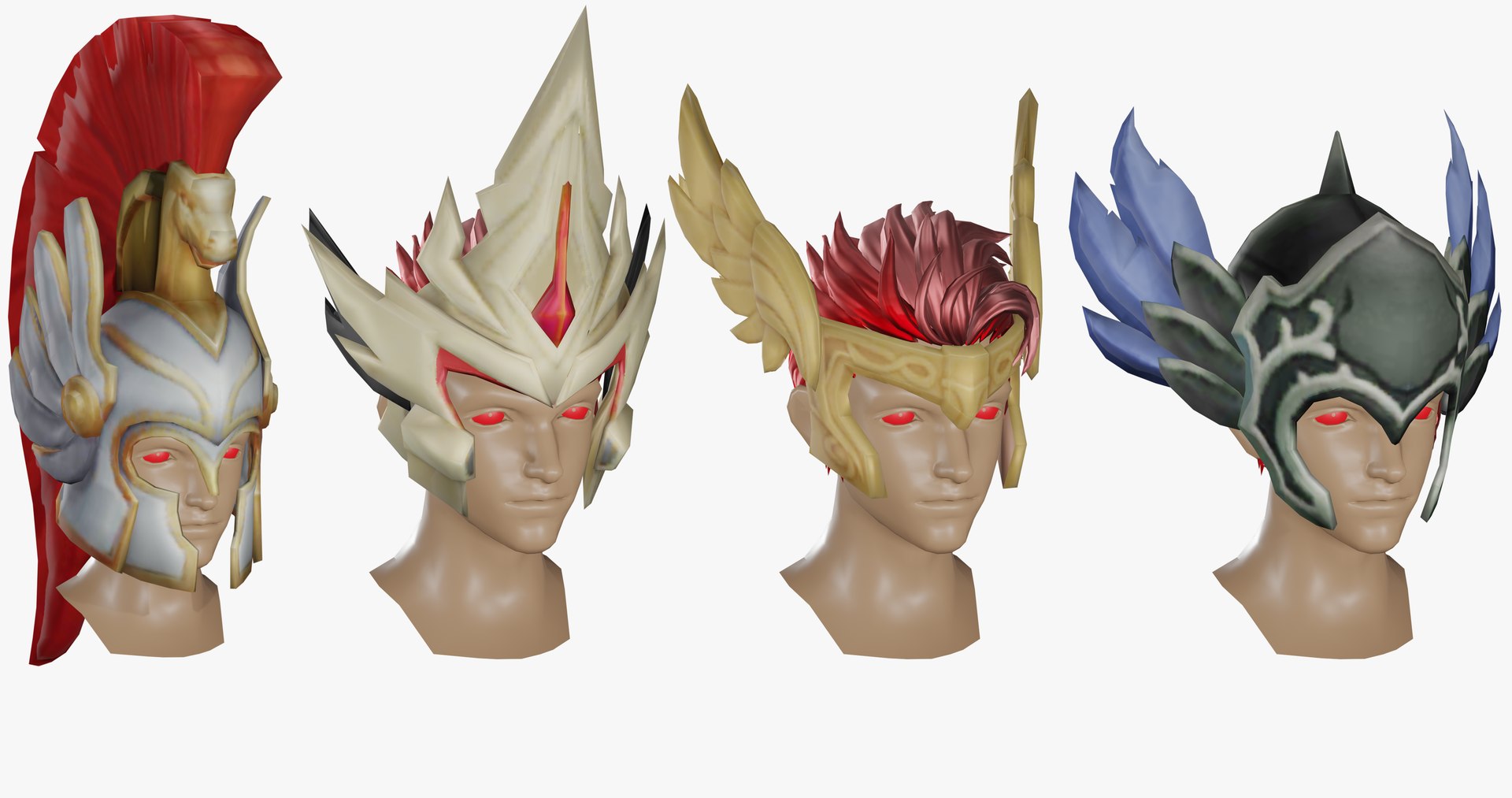 3D 15 STYLIZED HELMET MODELS PACK 1 - Low Poly Model - TurboSquid 2196717