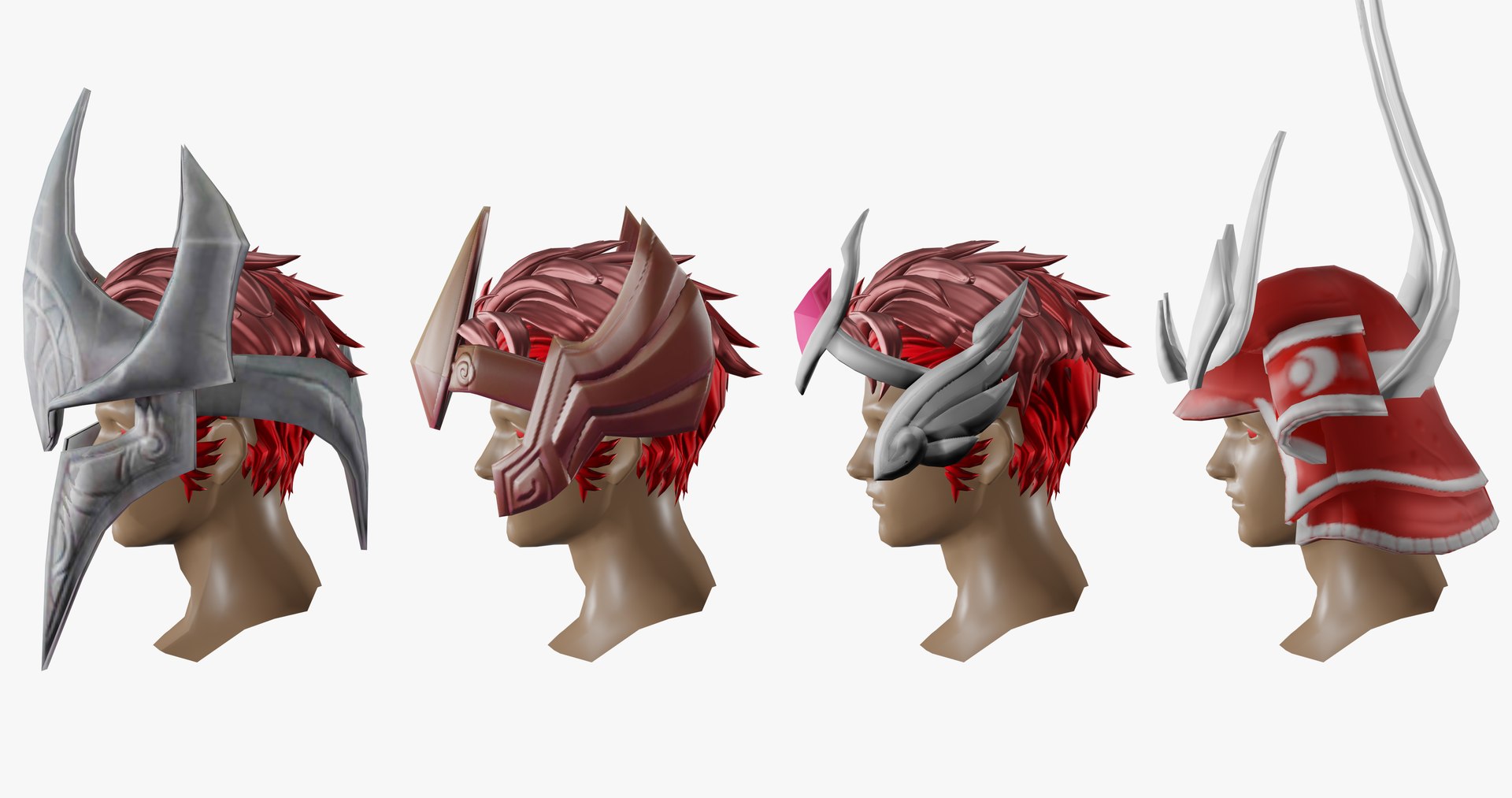 3D 15 STYLIZED HELMET MODELS PACK 1 - Low Poly Model - TurboSquid 2196717