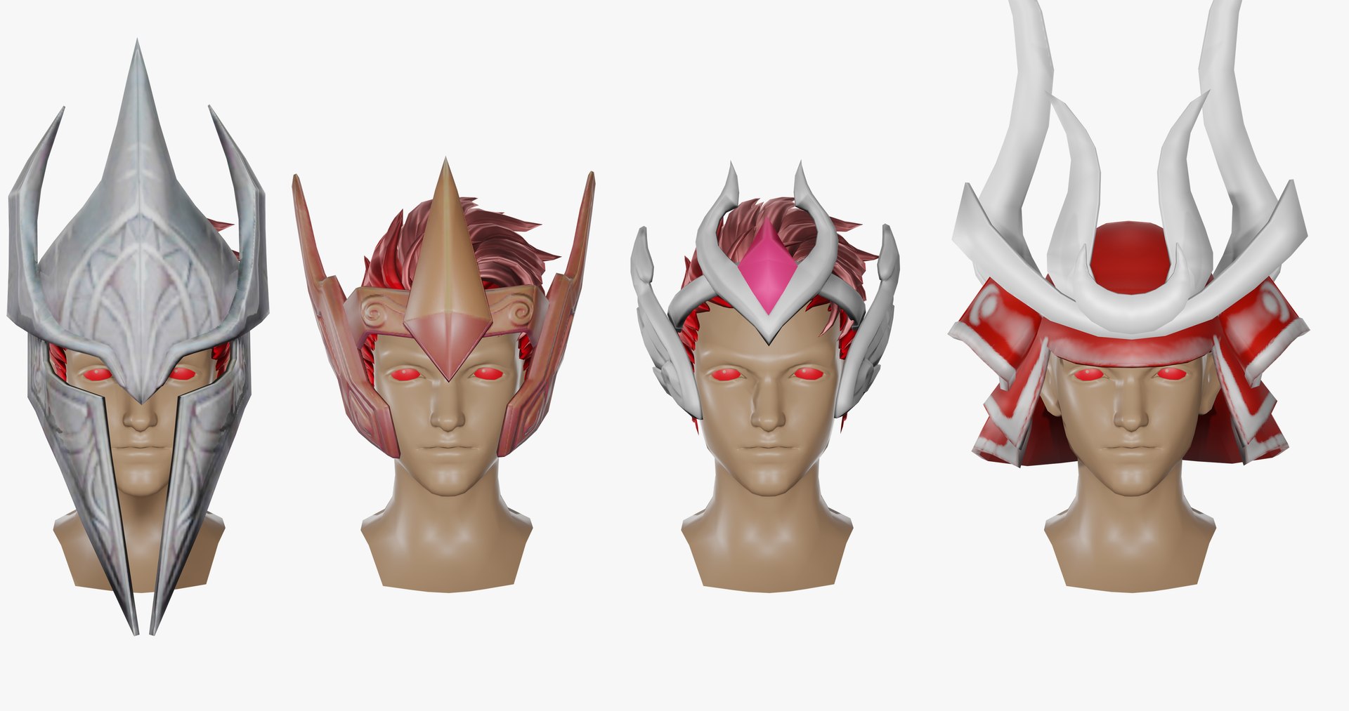 3D 15 STYLIZED HELMET MODELS PACK 1 - Low Poly Model - TurboSquid 2196717