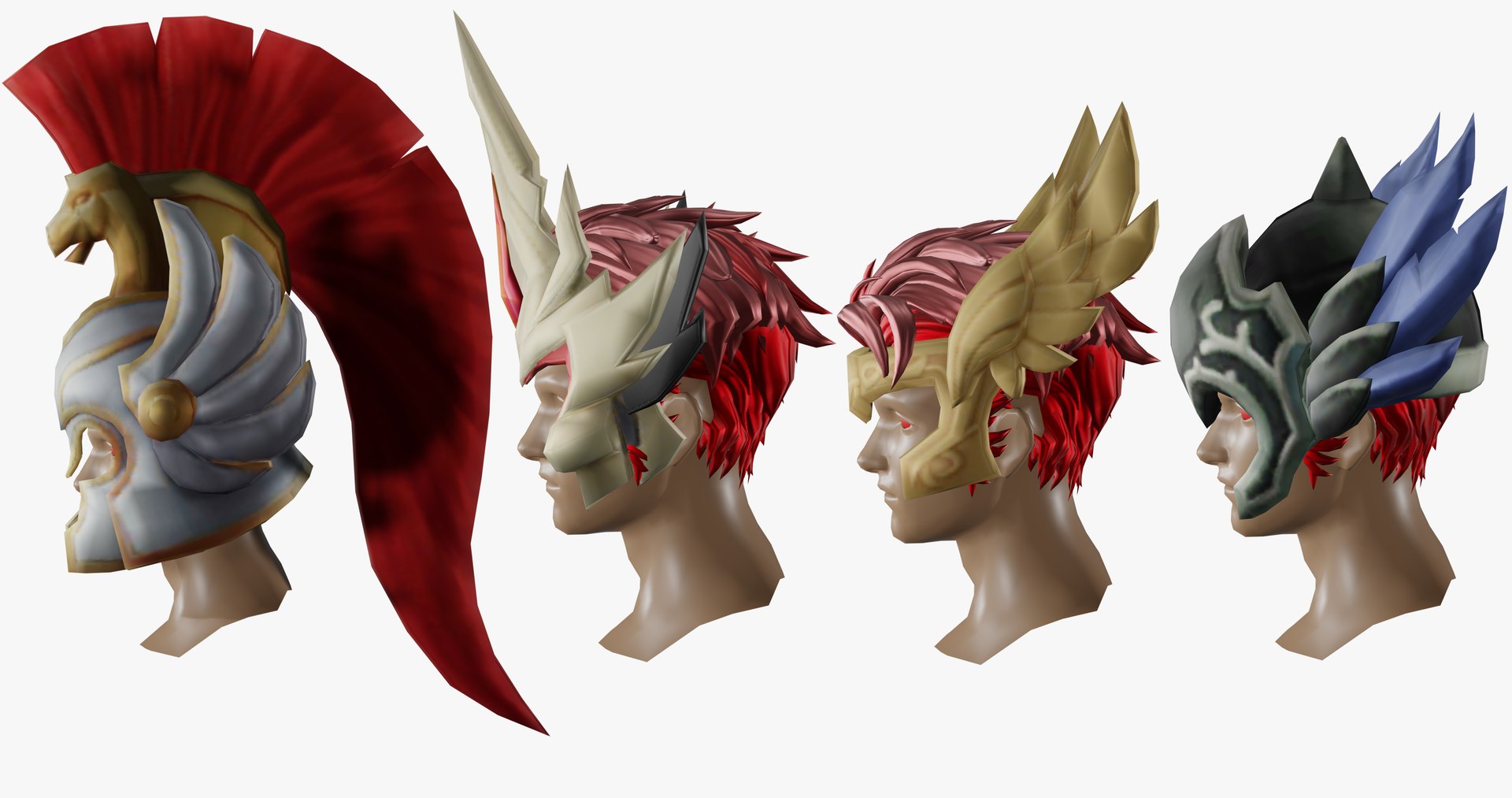 3D 15 STYLIZED HELMET MODELS PACK 1 - Low Poly Model - TurboSquid 2196717