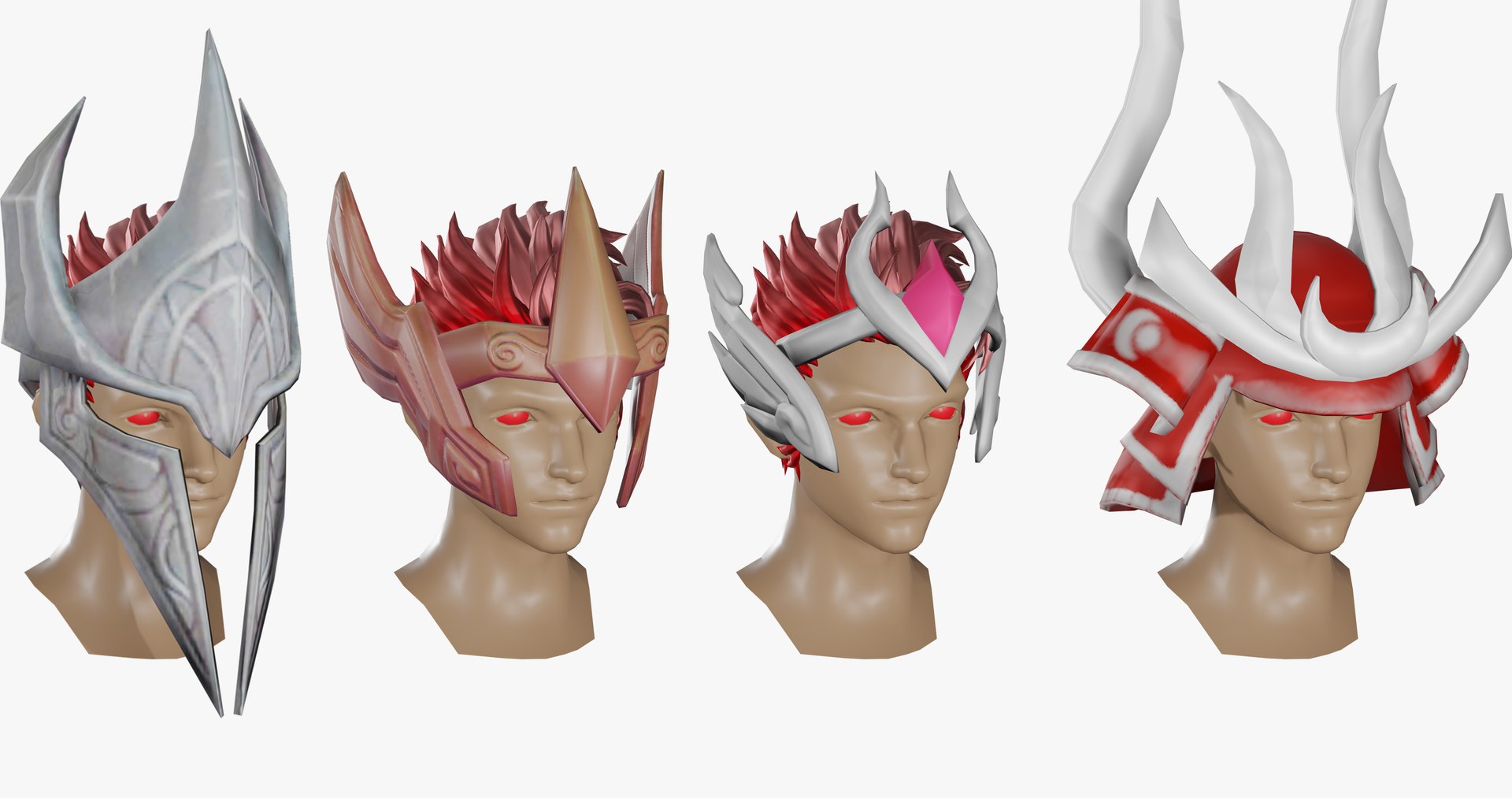 3D 15 STYLIZED HELMET MODELS PACK 1 - Low Poly Model - TurboSquid 2196717
