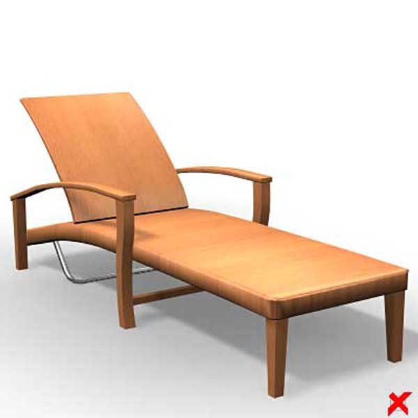 chaise longue 3d model