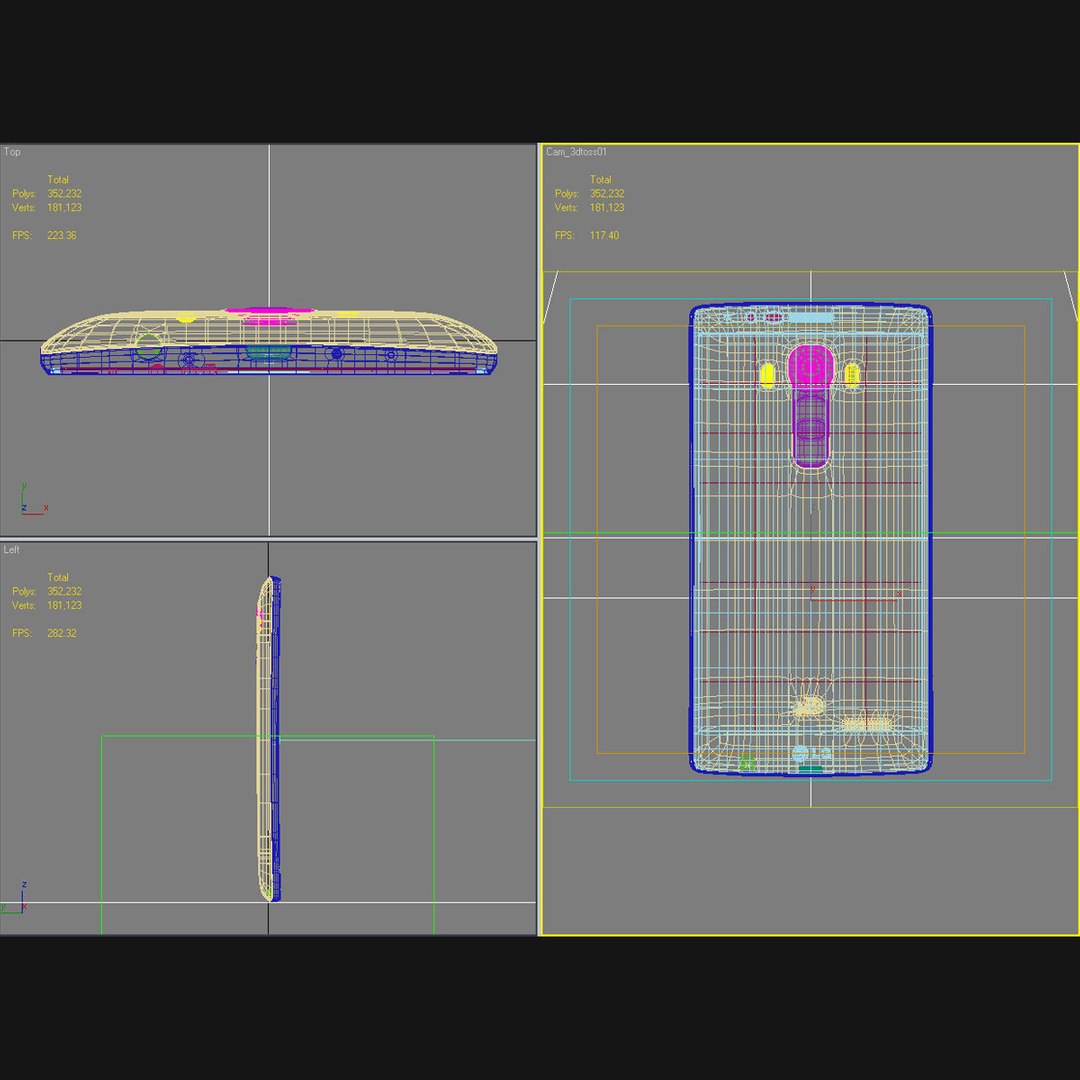 3d model of lg g4 dual grey