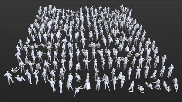 3D human poses - TurboSquid 1606886