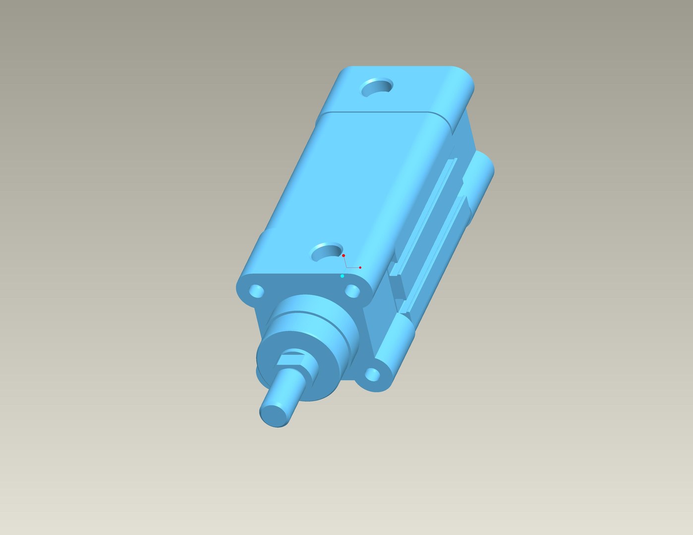 Cylinder Pneumatic 3d Obj
