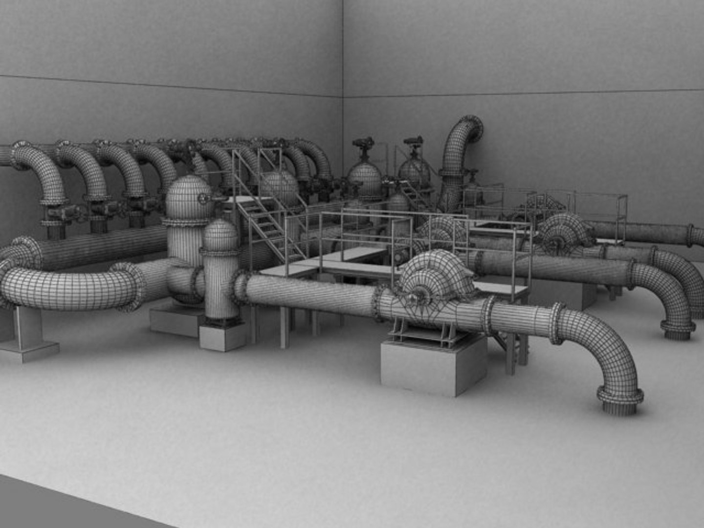 Industrial Hydraulic 3D Model - TurboSquid 1323056