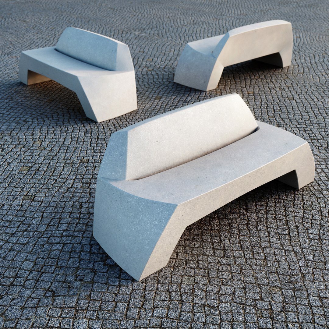3d Bilbao Public Bench Escofet