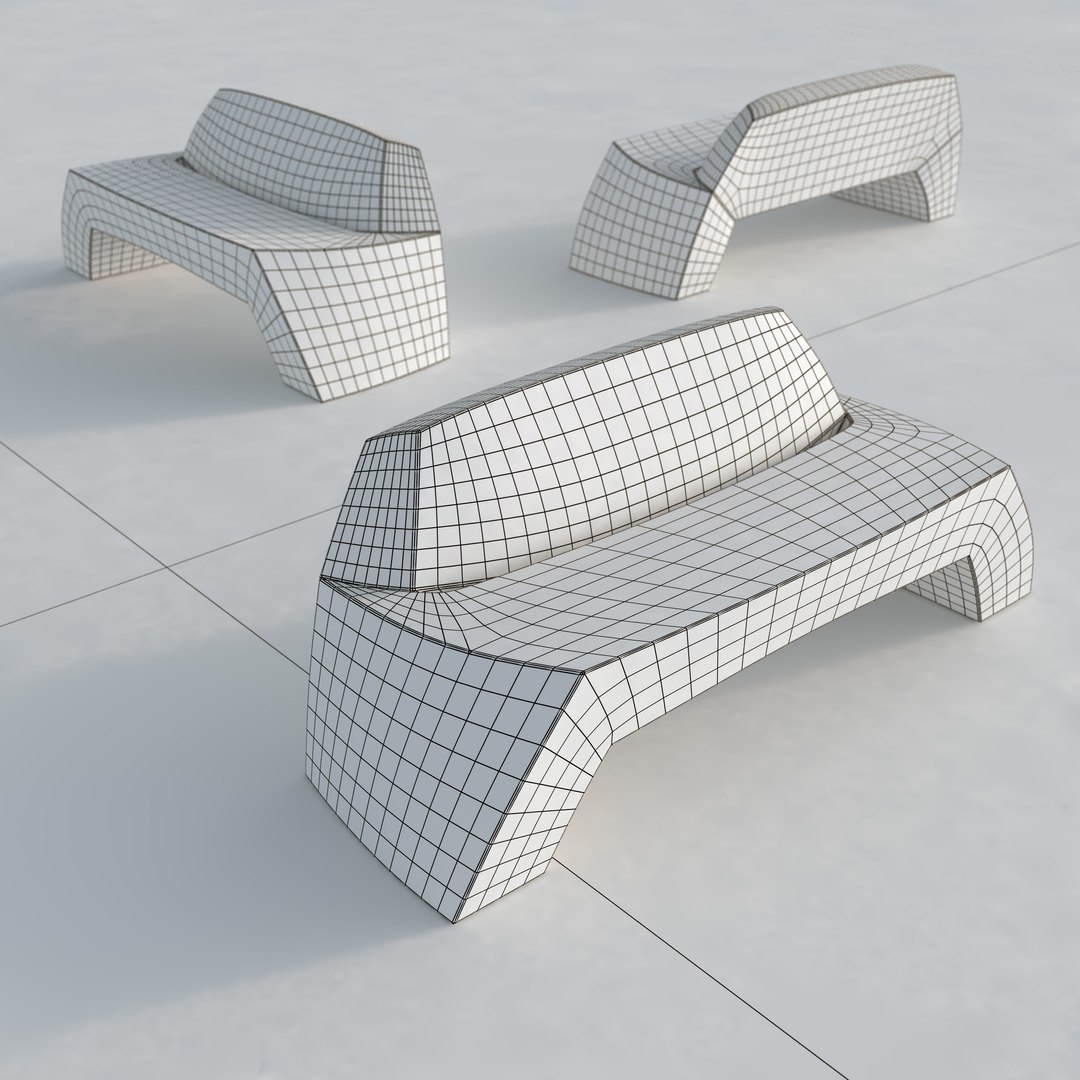 3d Bilbao Public Bench Escofet