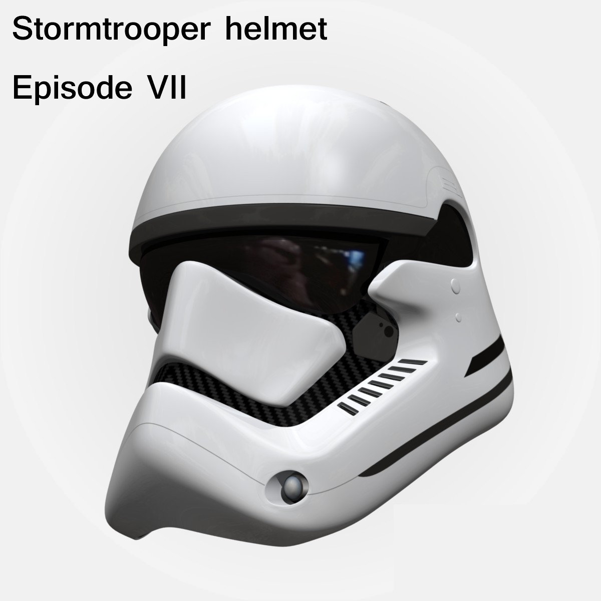 stormtrooper helmet 3d model