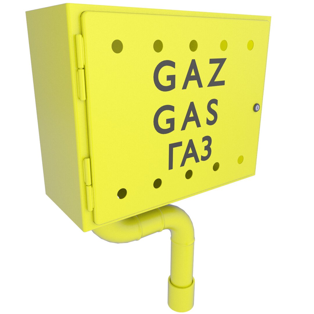 3D Gas Metal Box 1 - TurboSquid 1752159