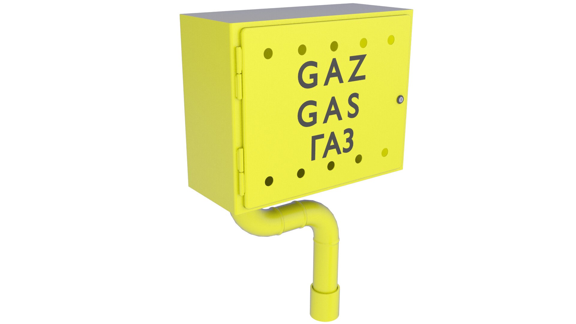 3D Gas Metal Box 1 - TurboSquid 1752159