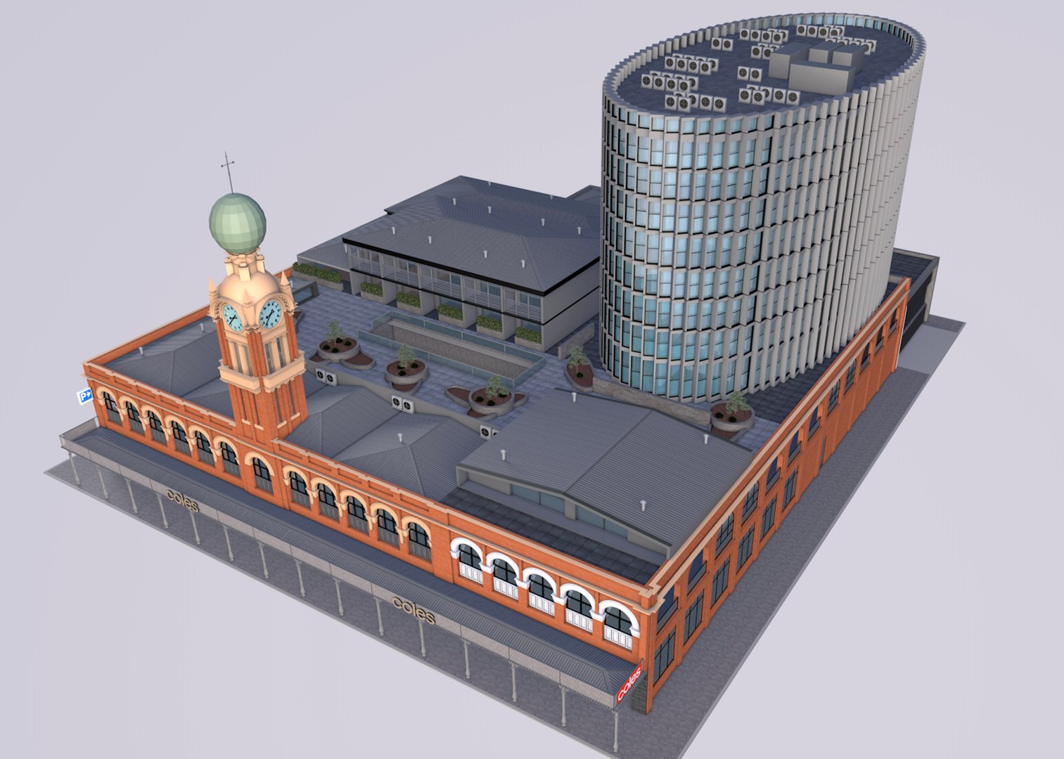 3D Dimmeys Coles Melbourne Model - TurboSquid 1714777