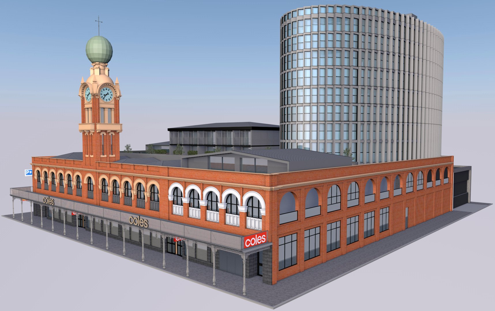 3D Dimmeys Coles Melbourne Model - TurboSquid 1714777