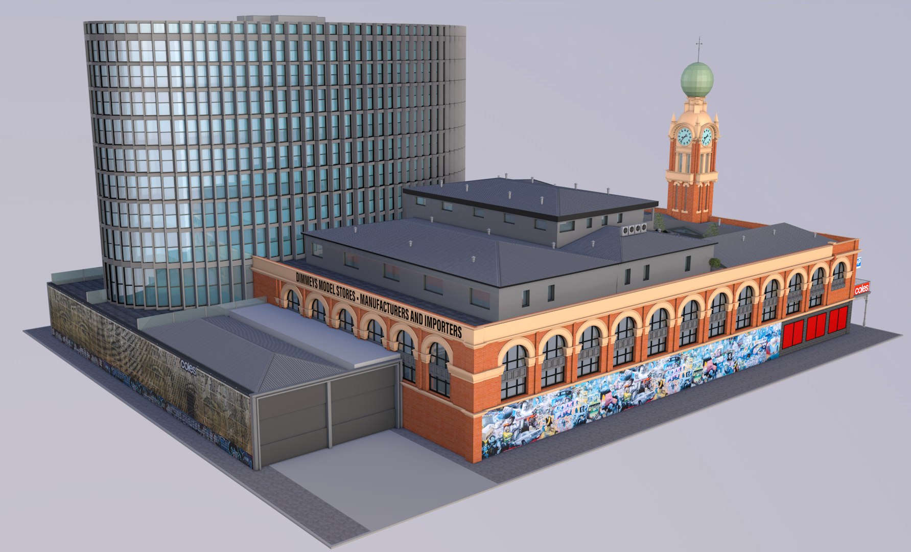 3D Dimmeys Coles Melbourne Model - TurboSquid 1714777