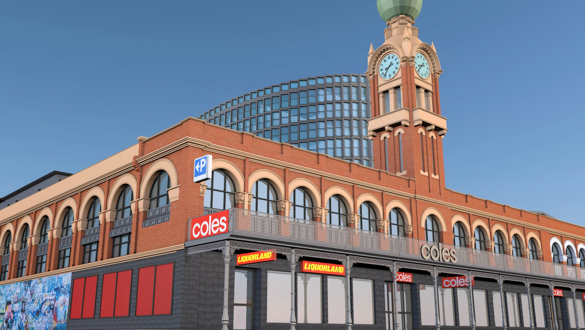 3D Dimmeys Coles Melbourne Model - TurboSquid 1714777