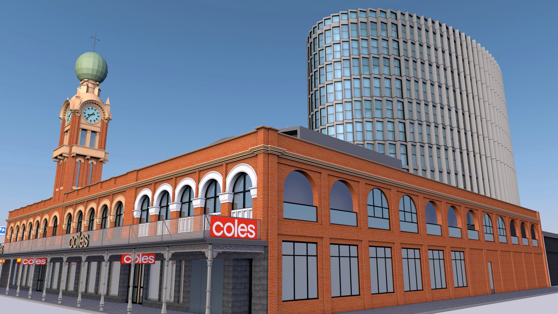 3D Dimmeys Coles Melbourne Model - TurboSquid 1714777