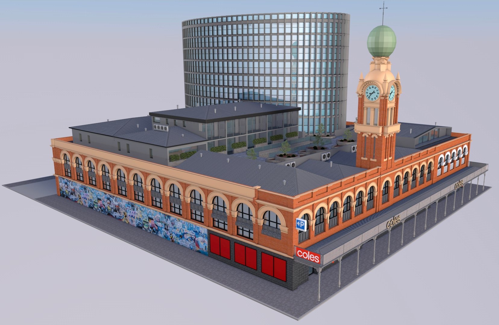 3D Dimmeys Coles Melbourne Model - TurboSquid 1714777