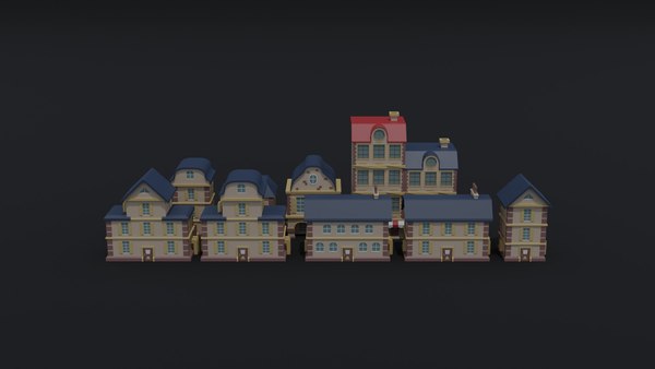 Cartoon Building glTF Models for Download | TurboSquid