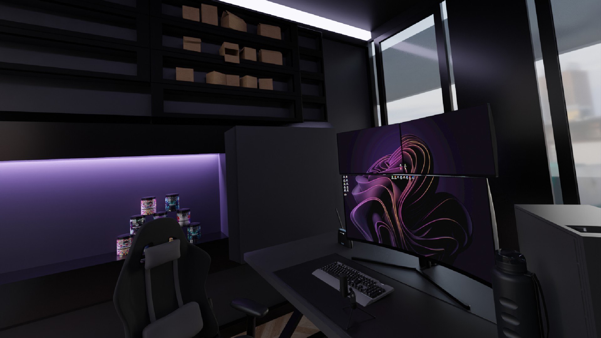 3D Realistic Minimal Modern Room Studio Setup 3D Model - TurboSquid 2082341