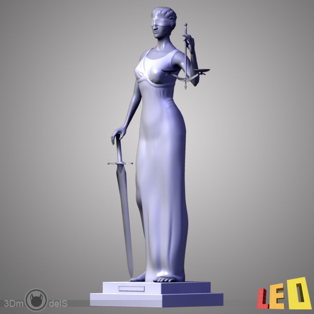 Statue Justice 3d Model