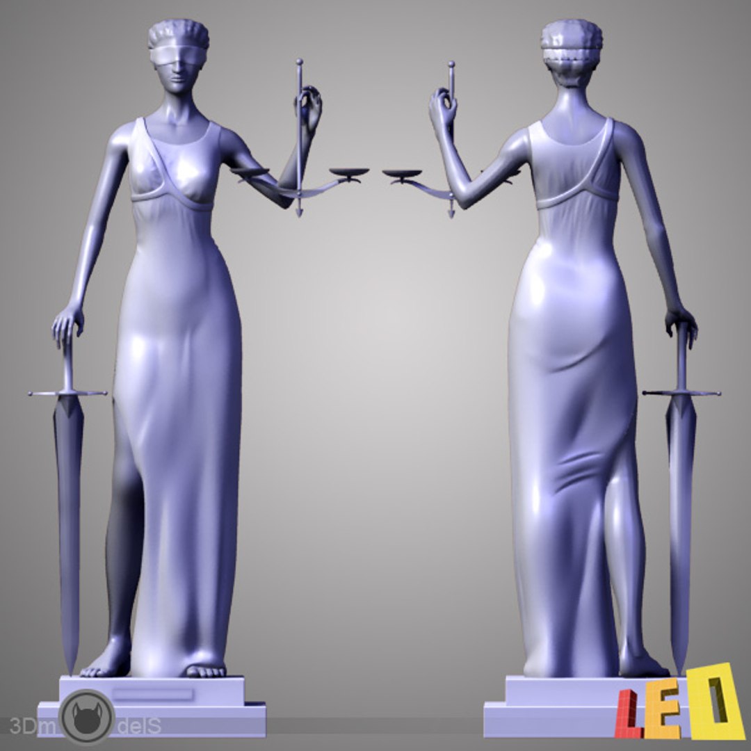 Statue Justice 3d Model