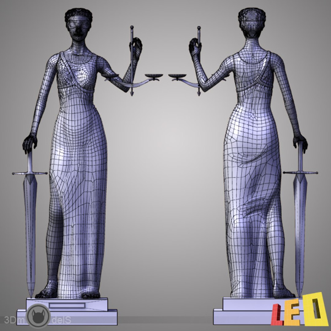 Statue Justice 3d Model