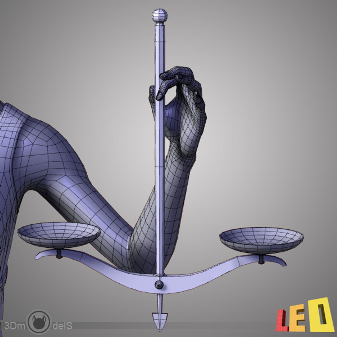 Statue Justice 3d Model