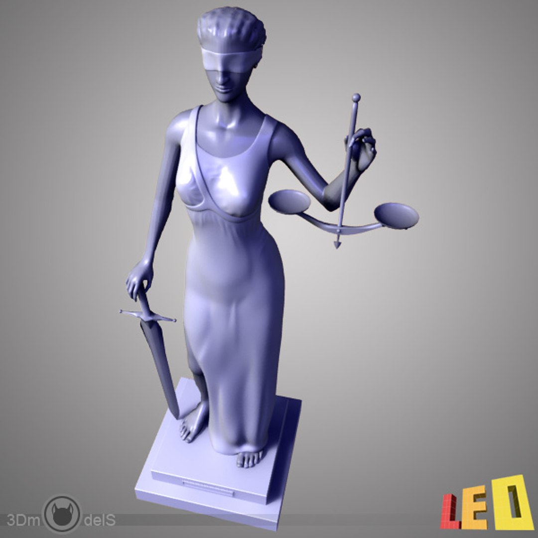 Statue Justice 3d Model