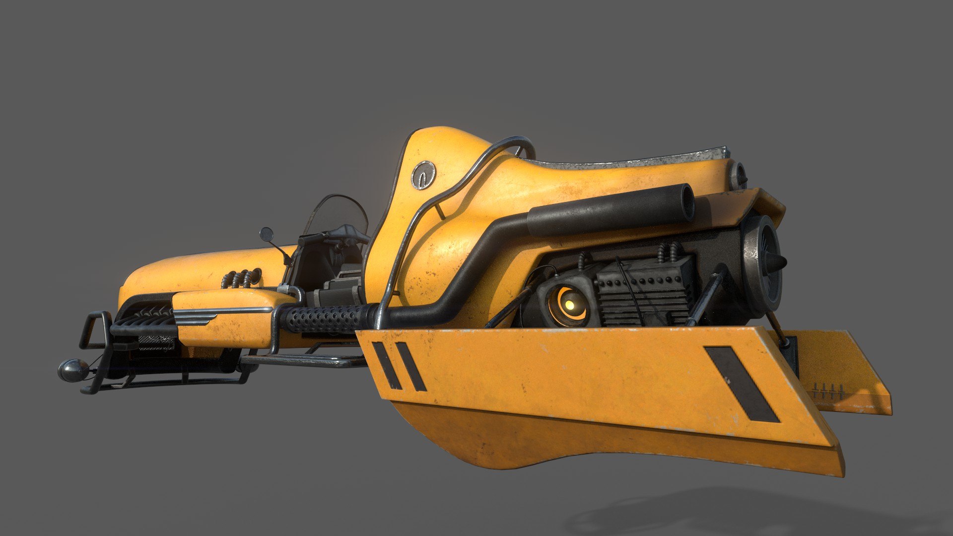 Dieselpunk Overcraft 3D Model - TurboSquid 1861605